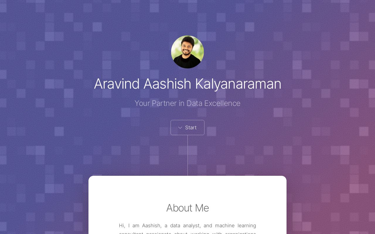 Aravind Aashish Portfolio